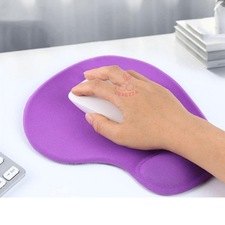 Pad Mouse Ergonómico Con Apoyo En Gel Para La Muñeca Lila GENERICO ...
