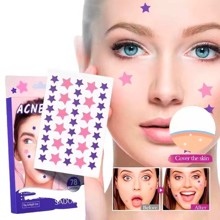 78 Parches Estrella Anti Acné de Hidrocoloides GENERICO | falabella.com