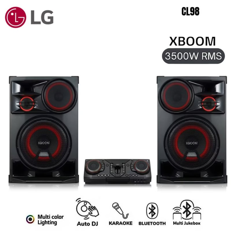 Minicomponente LG Xboom CL98 Bluetooth 3500W RMS LG | falabella.com