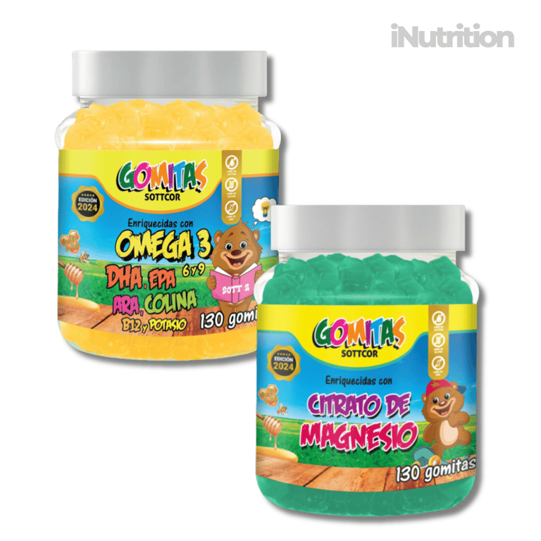 OMEGA 3 Y CITRATO DE MAGNESIO EN GOMITAS PARA NIÑOS - 130 GOMITAS ...