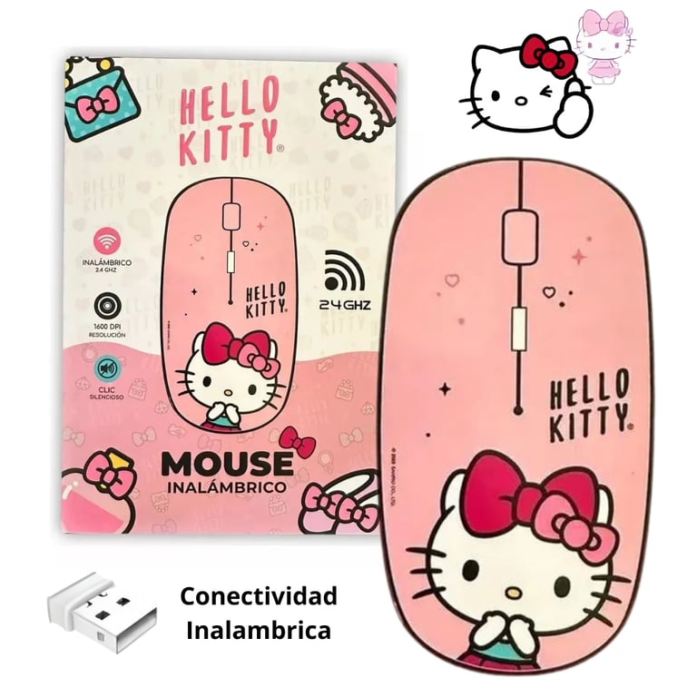 Mouse Inalambrico Hello Kitty Sanrio Kawai Raton Bluetooth SANRIO ...