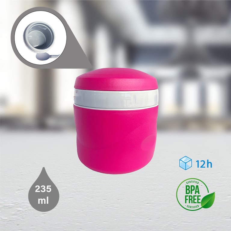Thermos conservador de comida Snack Jack Rosado 235 ml | Sodimac Perú