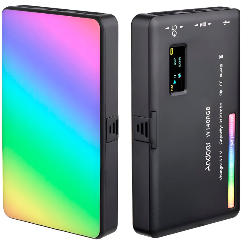 Luz Led Rgb para foto o video 8W Recargable | Sodimac Perú