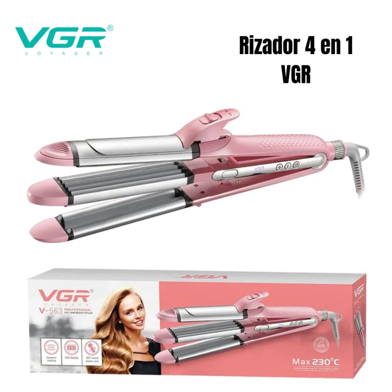 Rizador VGR Ondas 4 en 1 V-563 GENERICO | falabella.com
