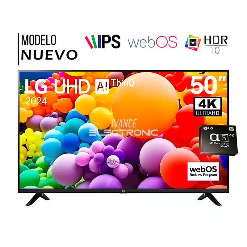 Televisor LG 50 Pulg. LED Smart TV UHD 4K con ThinQ AI 50UT7300PSA LG | falabella.com
