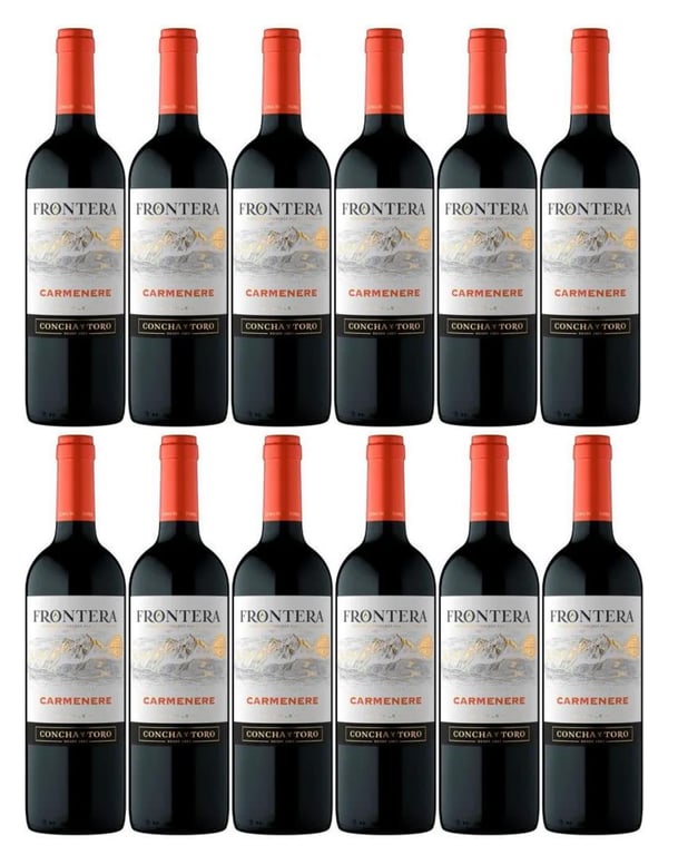 Vino Tinto Frontera Carmenere 750ml - 12 UND GENERICO | falabella.com