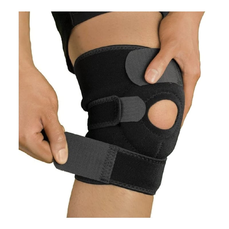 Rodillera Regulable para Ejercicio 3 velcros Lesión Dolor Compresión ...