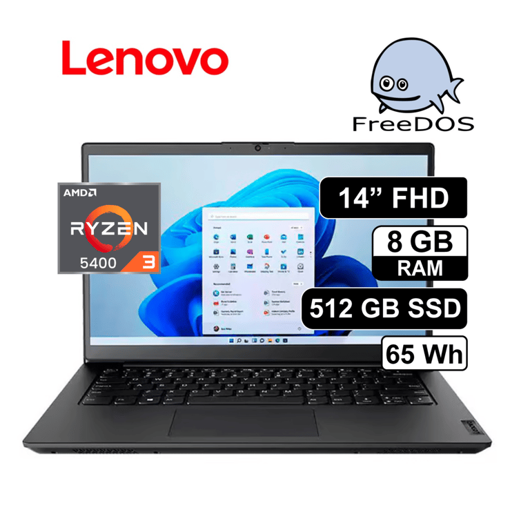 LAPTOP LENOVO K14 G1 AMD RYZEN 3 5400U 8GB RAM 512GB SSD 14” FHD ...