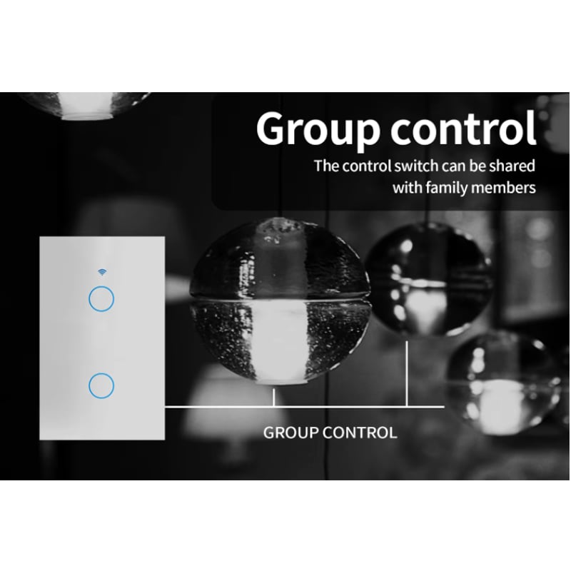 INTERRUPTOR INTELIGENTE DOBLE SMART GENERICO | falabella.com