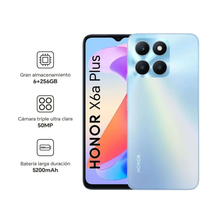 CELULAR HONOR X6A 4GB 128GB PLATA HONOR | falabella.com