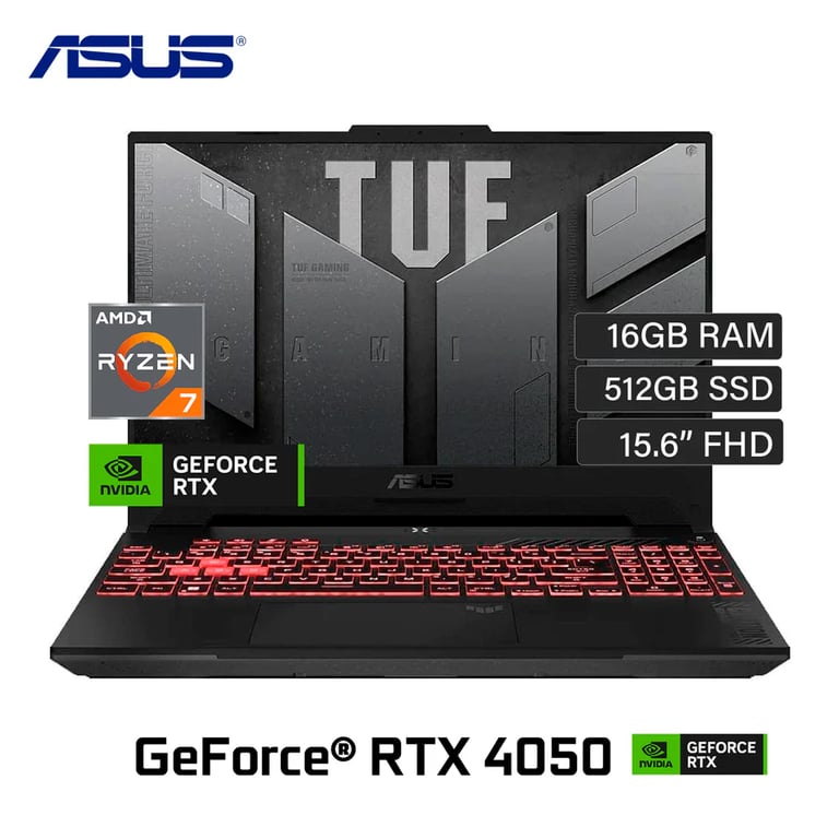 Laptop ASUS TUF Gaming FA507NUR-LP005 Ryzen 7 7435HS Ram 16GB Disco ...