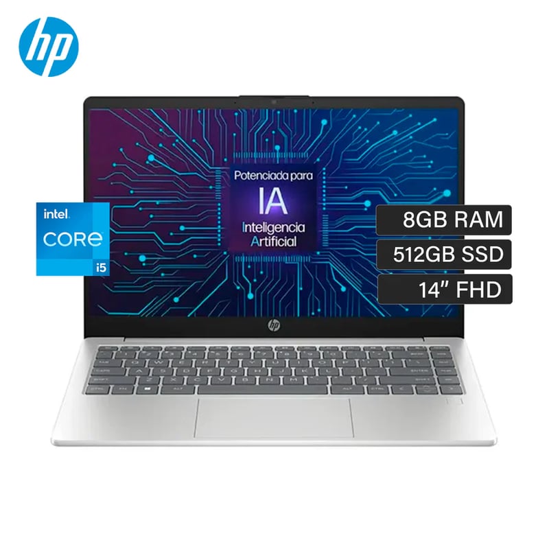 Laptop HP 14-EP1001LA Core Ultra 5 125H RAM 8GB Disco 512GB SSD 14" FHD Windows 11 IA HP ...