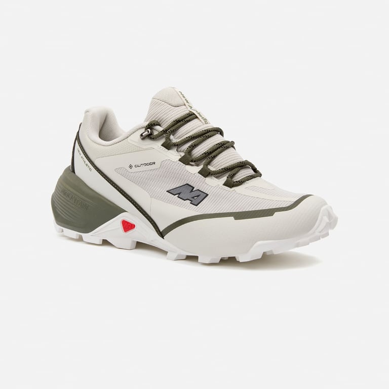 Zapatillas New Athletic Outdoor Mountain68 Crema Con Verde Militar ...