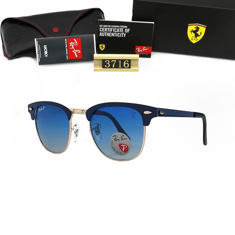 lentes de sol ray ban CLUB MASTER RB3716 AZUL RAY BAN | falabella.com