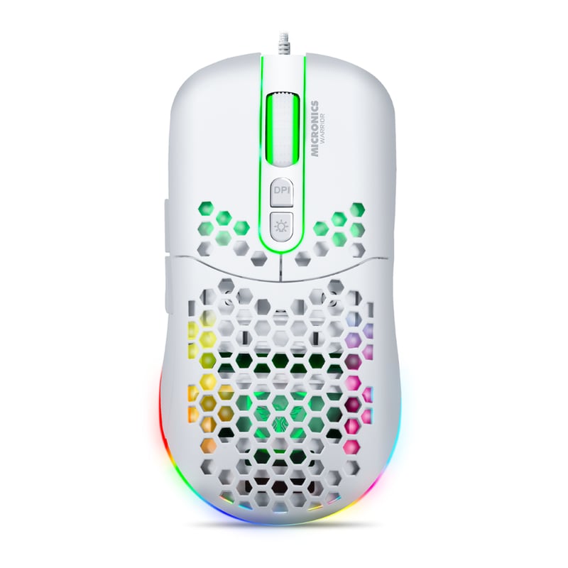 Mouse Gamer Rgb 7b 7200dpi Blanco Micronics Warrior Mic Gm827 MICRONICS ...