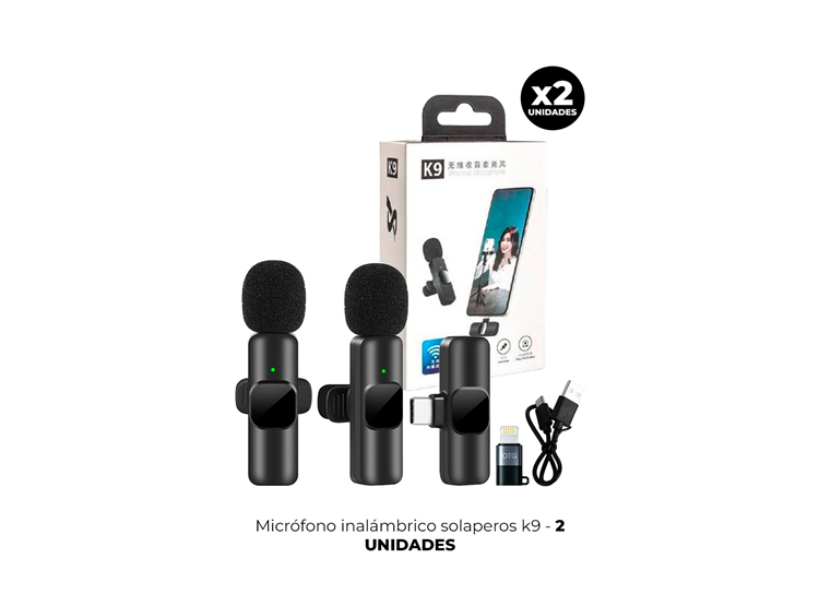 Micrófono Inalámbrico K9 Tipo C 2 en 1 GENERICO | falabella.com
