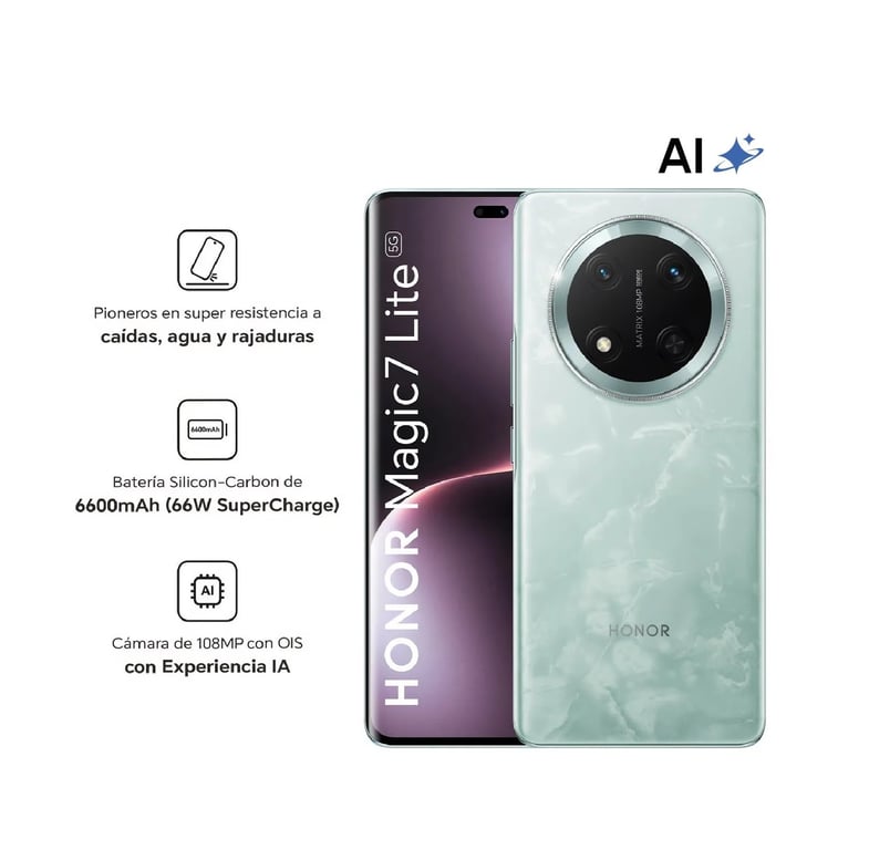 HONOR MAGIC 7 LITE 5G 8RAM 256GB / VERDE HONOR | falabella.com