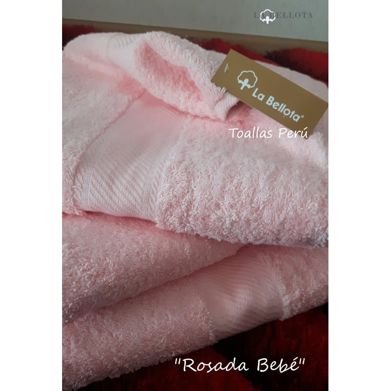 Toalla de Baño "Gold Label" 560 grs/m2 "La Bellota" Rosada Bebé LA ...