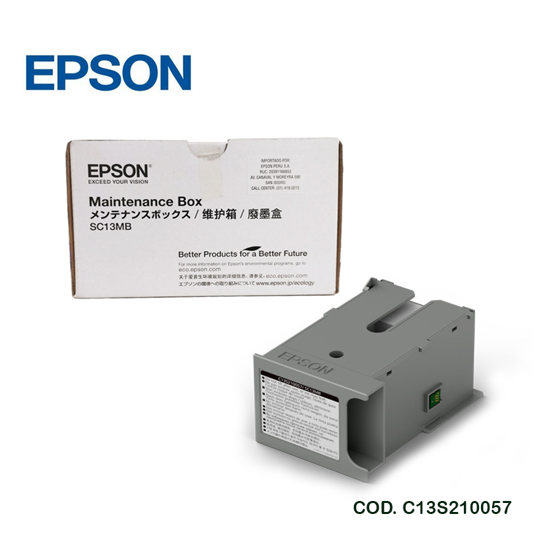 CAJA DE MANTENIMIENTO EPSON SC13MB C13S210057 F570 T3170x ORIGINAL ...