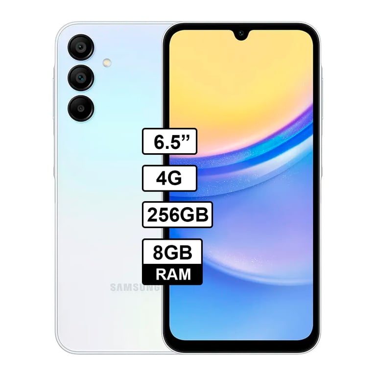 Celular Samsung Galaxy A15 4g 8GB RAM / 256GB Color Azul Claro SAMSUNG ...