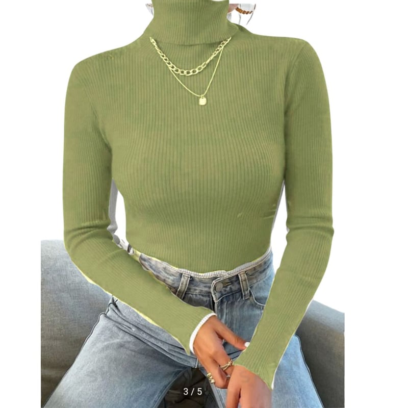 Cafarena de Hilo Tejida Mujer Color Verde Olivo - Tallas XS - S -M - L GENERICO | falabella.com