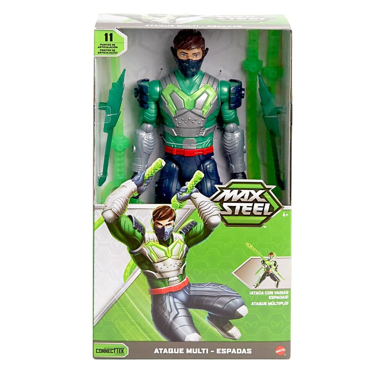 Figura de Acción Max Steel Max Steel Ataque Múltiple MAX STEEL ...