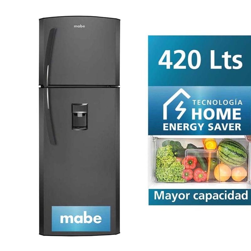 Refrigeradora No frost 405 L Netos Grafito Mabe - RMP420FLPG1 MABE ...