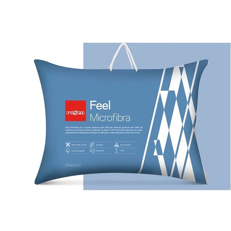 Almohada de Microfibra Feel Estándar 50x70cm ROSEN | falabella.com