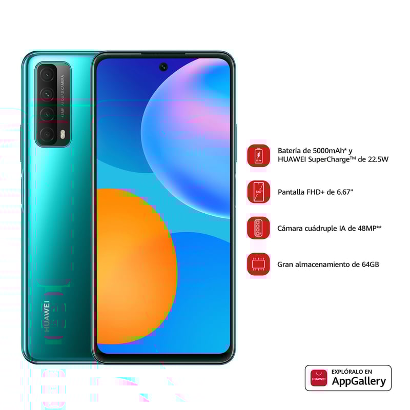 Huawei Y7A Green HMS Dual Sim HUAWEI | falabella.com