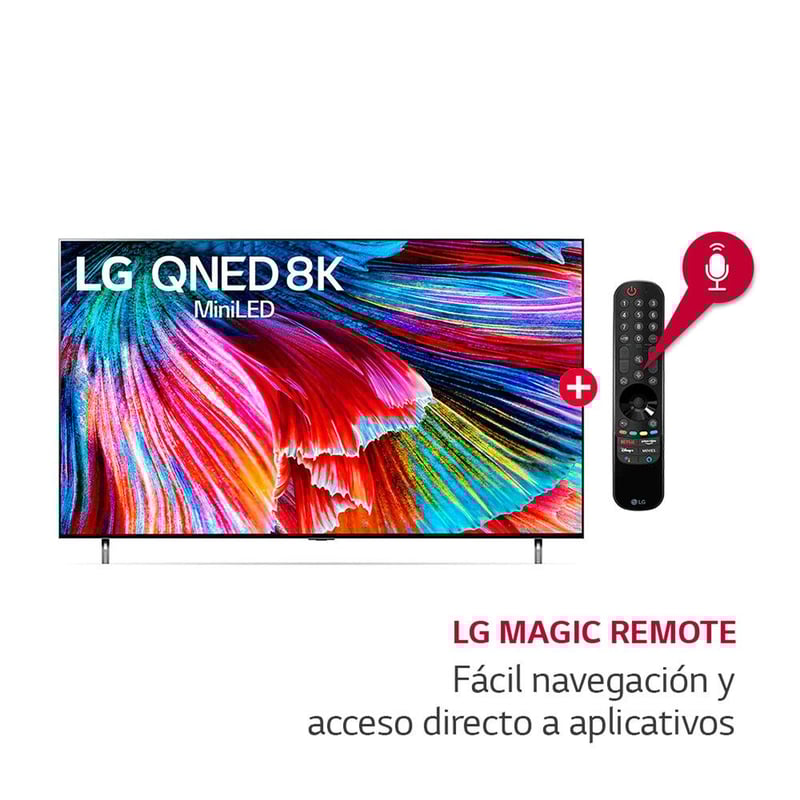 Televisor 75" LG MINI LED 8K Ultra HD ThinQ AI 75QNED99SPA LG | falabella.com