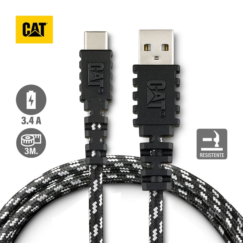 Cable Carga Y Datos CAT Resistente USB-C 3 Metros CAT | falabella.com