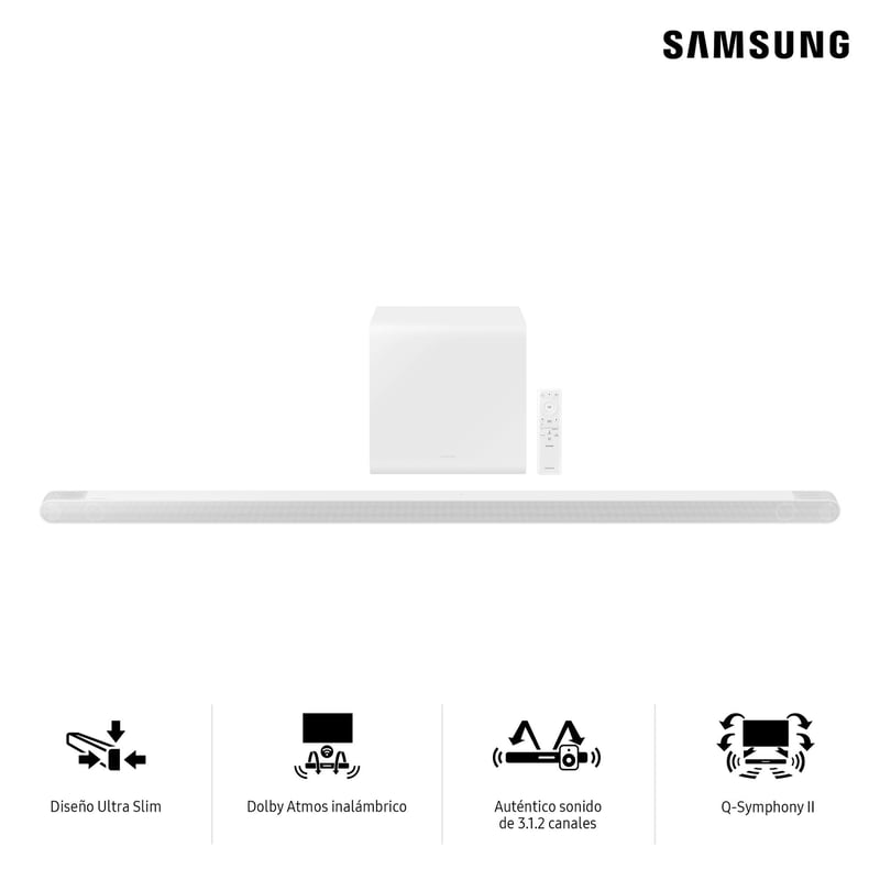 Soundbar Samsung Ultra Delgado Wifi 3.1.2Ch HW-S801B/PE SAMSUNG | falabella.com