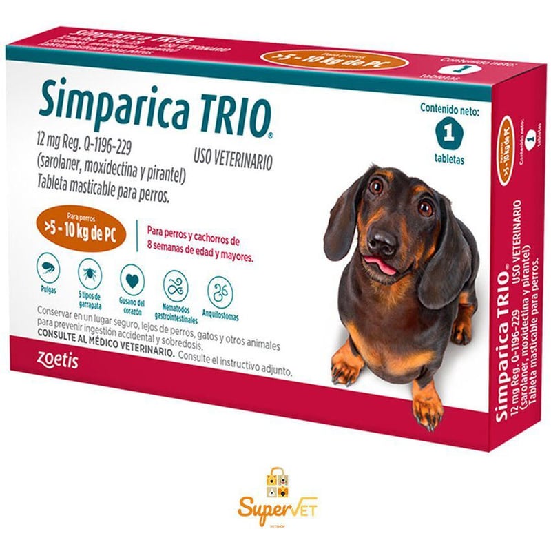 Comestible Antipulgas Para Perro Zoetis Simpari ZOETIS | falabella.com