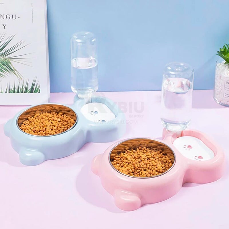 Pack 2 Plato Y Botella De Alimento Perro GENERICO | falabella.com