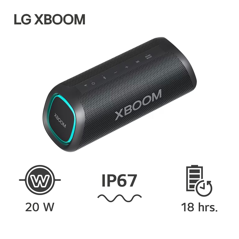 Parlante LG XBOOM Go XG5 20W Bluetooth IP67 Negro LG | falabella.com
