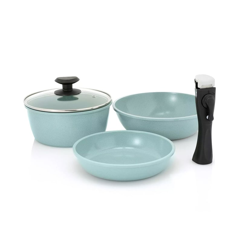 Jade Smart - Set de Ollas y Sartenes con Mango Removible QUALITY ...