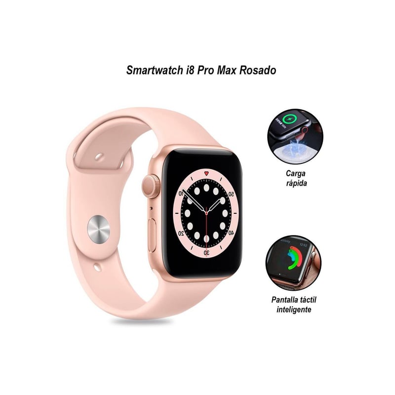 Smartwatch I8 Pro Max Rosado UNIVERSAL | falabella.com