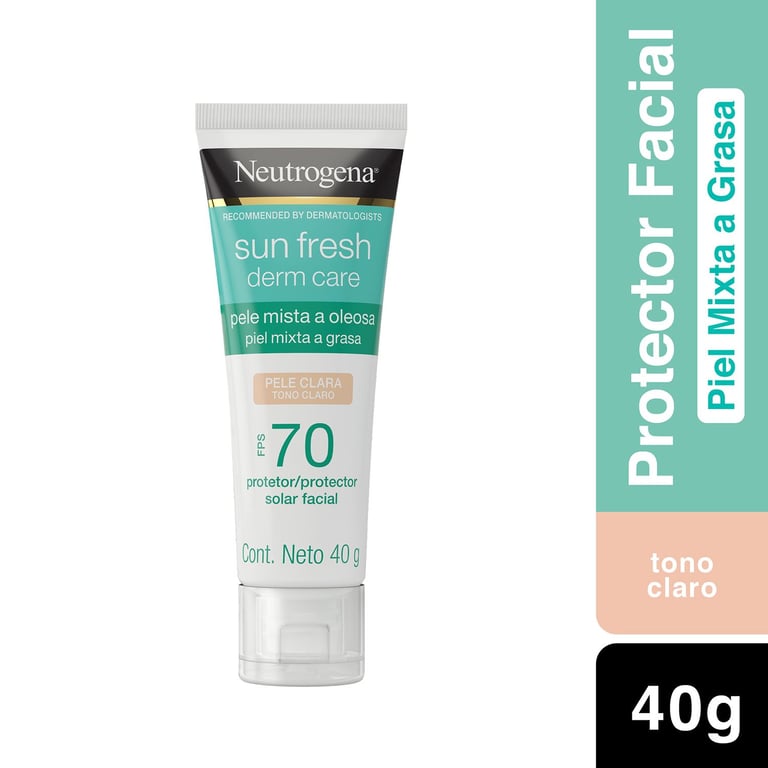Neutrogena Sun Fresh Piel Grasa Tono Claro FPS 70 NEUTROGENA ...