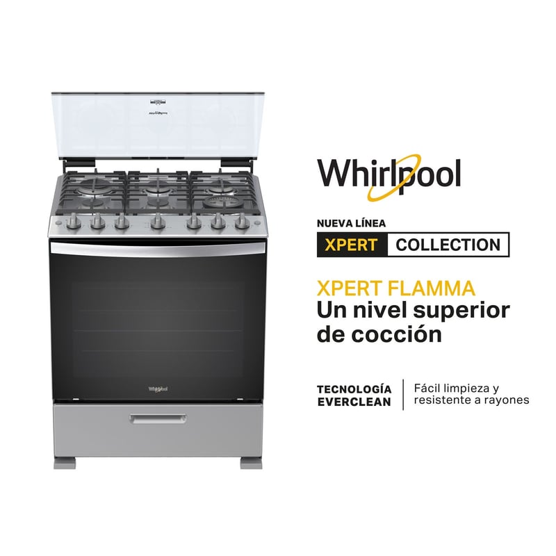 Cocina Xpert Flamma 6 Puestos a Gas Whirlpool WHIRLPOOL | falabella.com