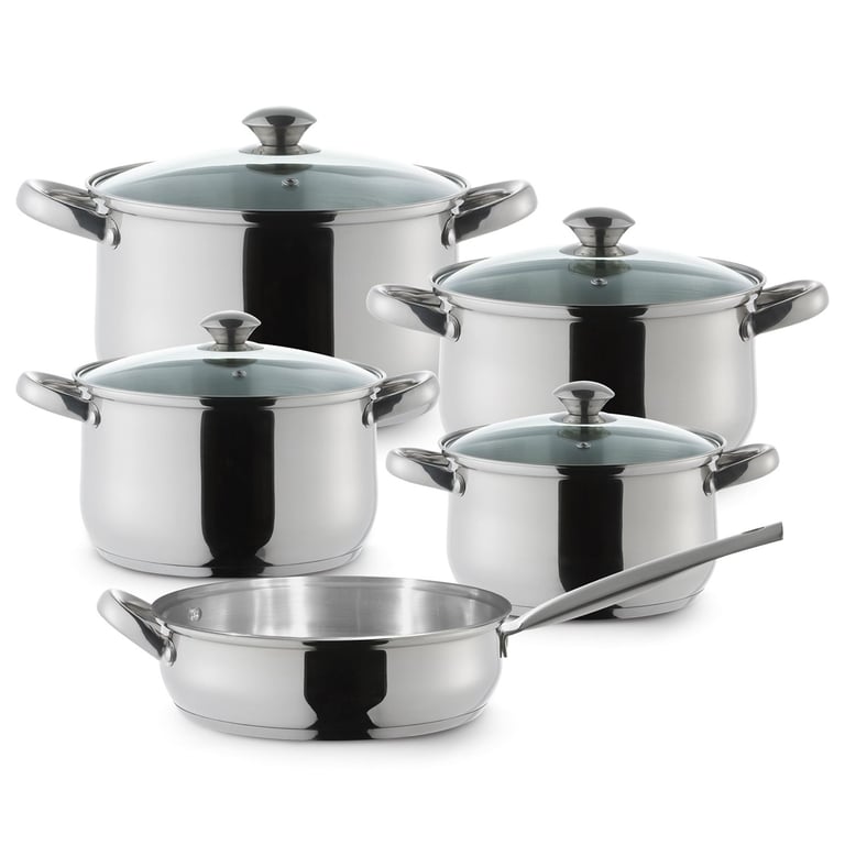 Juego de Ollas 9 piezas Prime Acero Inoxidable ILKO | falabella.com