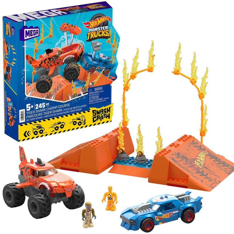 Mega Bloks Hot Wheels Monster Trucks S&c Tiger Shark MEGA BLOKS ...