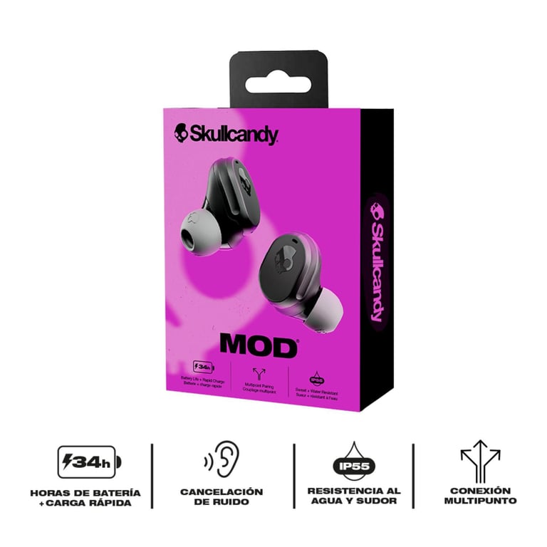 Audífono Skullcandy Mod Tw Black SKULLCANDY | falabella.com