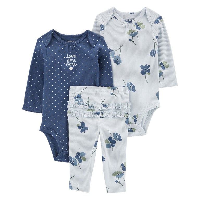 Conjunto Bebé Niña 3 Piezas Algodón Carters CARTER'S | falabella.com
