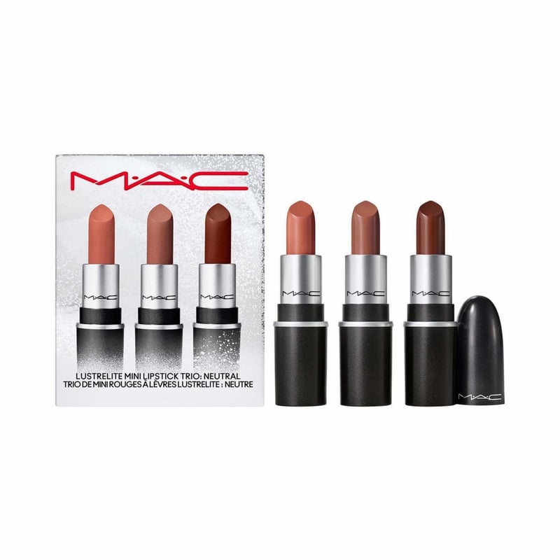 Set De Maquillaje Mac Lustrelite Mini Lipstick Trio Neutral MAC ...