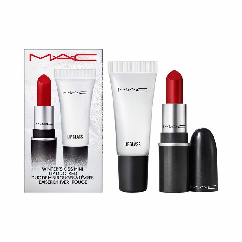 Set De Maquillaje Mac Winter's Kiss Mini Lip Duo Tono Rojo MAC ...