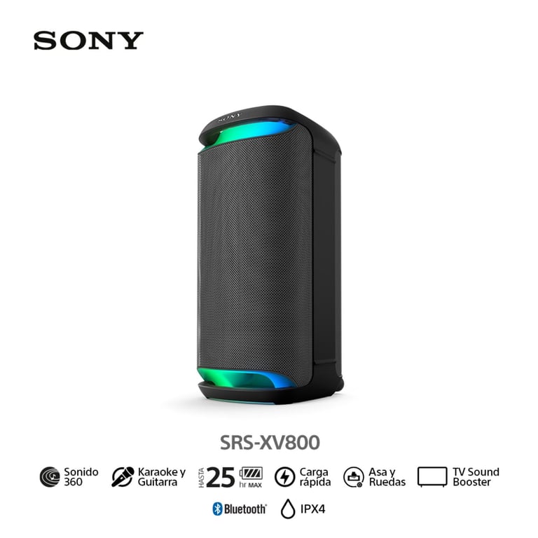 Sony Parlante Bluetooth SRS-XV800 para fiestas Mega Bass SONY ...