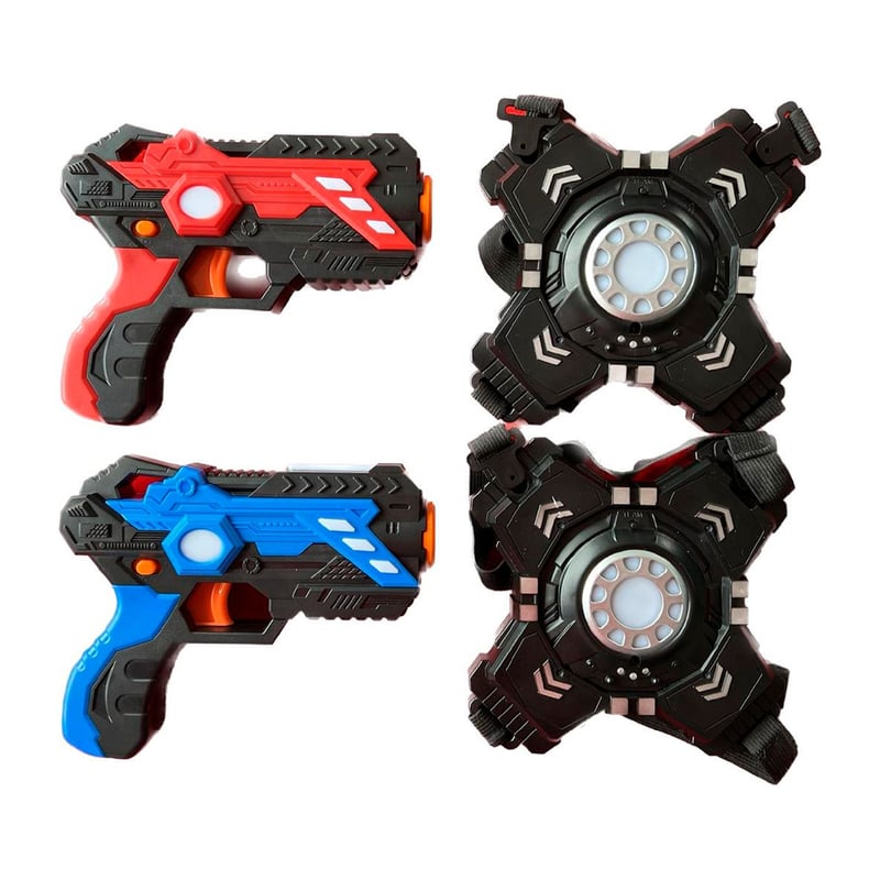 Pack X2 Pistolas Laser Y Chalecos Infinity Blaster Pro Kit SUPER DUPER ...