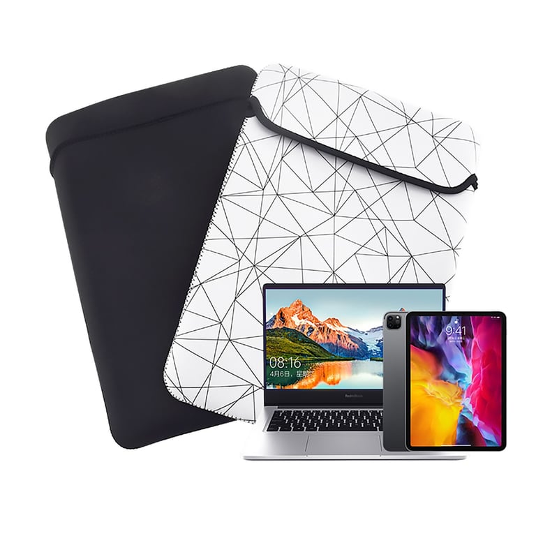 Funda Reversible Laptop Hasta 16¿ Con Diseño Blanco / Negro TG ...