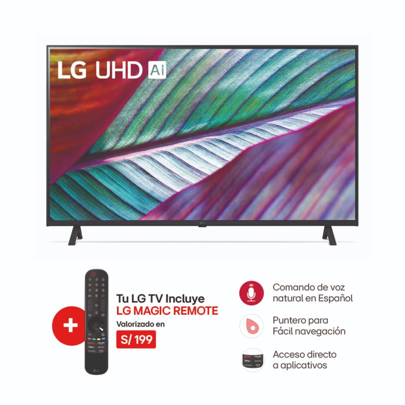 Televisor 75" LG UHD 4K ThinQ AI 75UR8750PSA LG | falabella.com