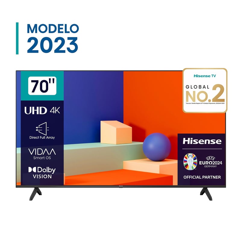 Televisor Hisense 70" 70A6K UHD 4K VIDAA HISENSE | falabella.com